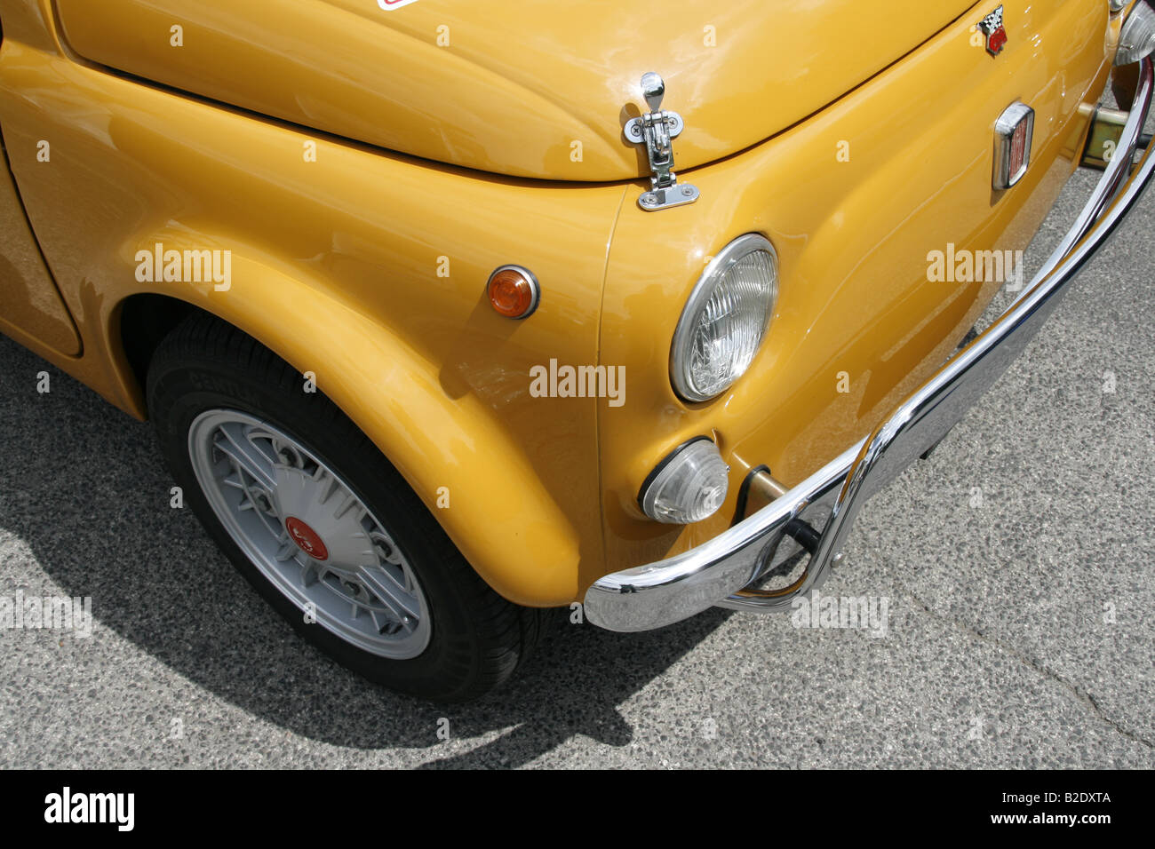 new customised fiat 500 car in street in italy Stock Photo - Alamy