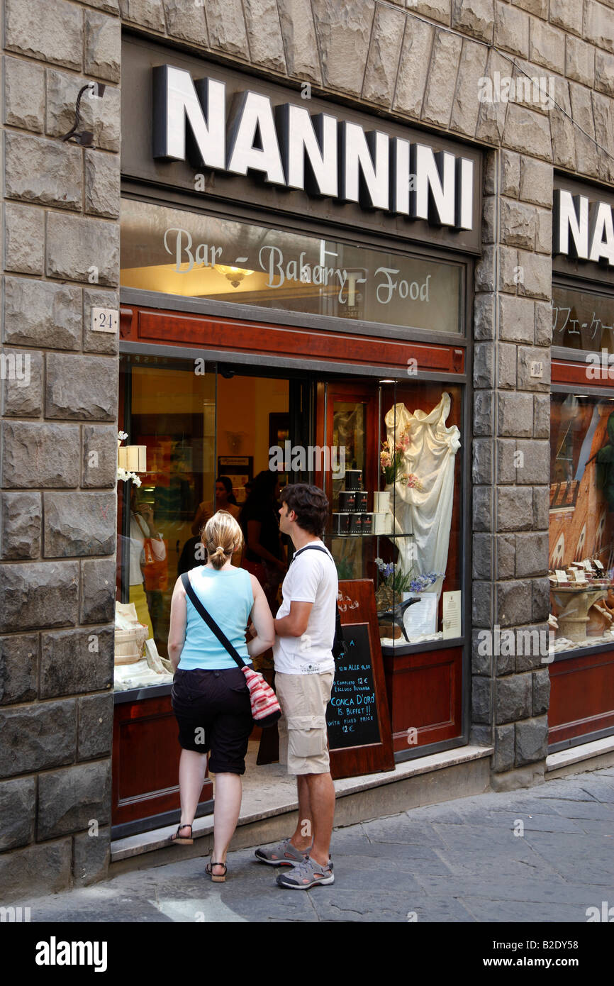 exterior of nannini a renowned premier cafe and patisserie on via ...
