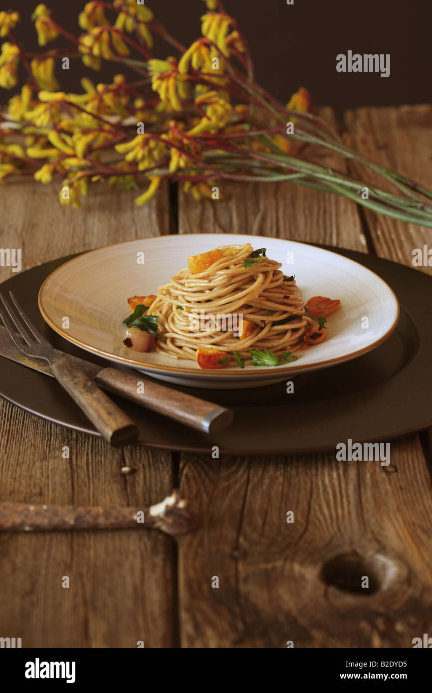 A plate of pasta Stock Photo - Alamy