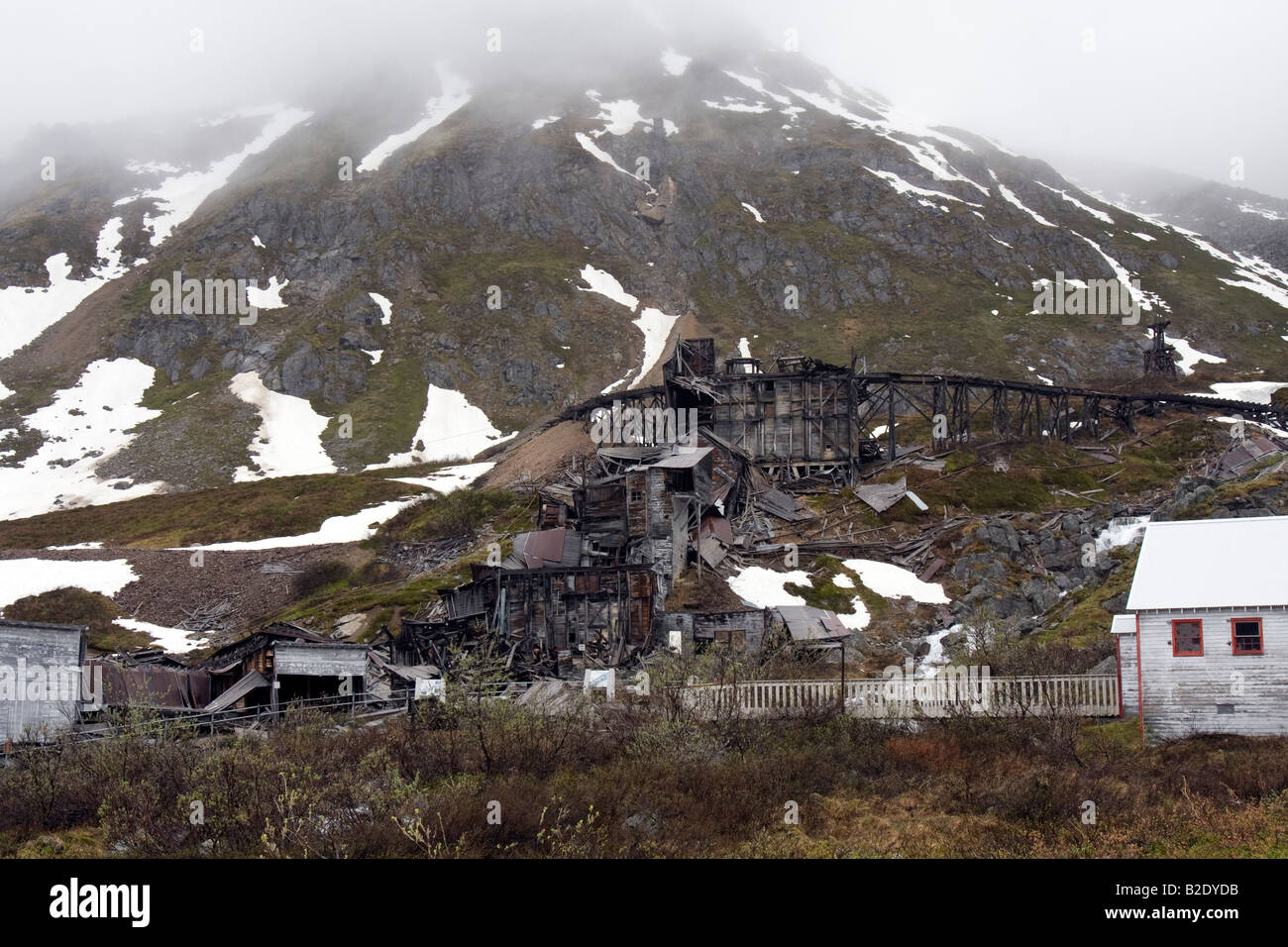 Abandoned Independence mine at Hatcher pass, Alaska, USA Stock Photo ...
