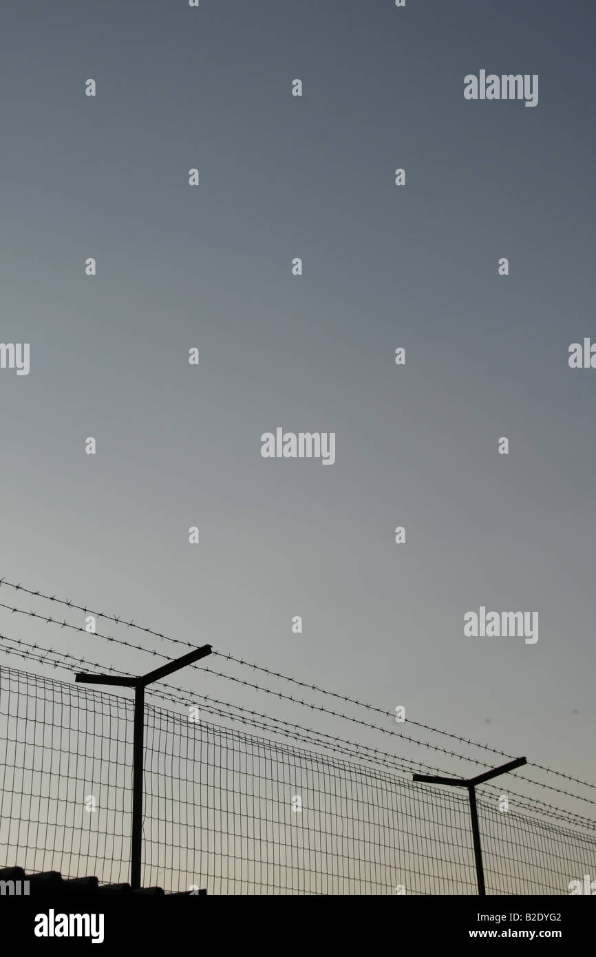 Maximum security fence compound hi-res stock photography and images - Alamy