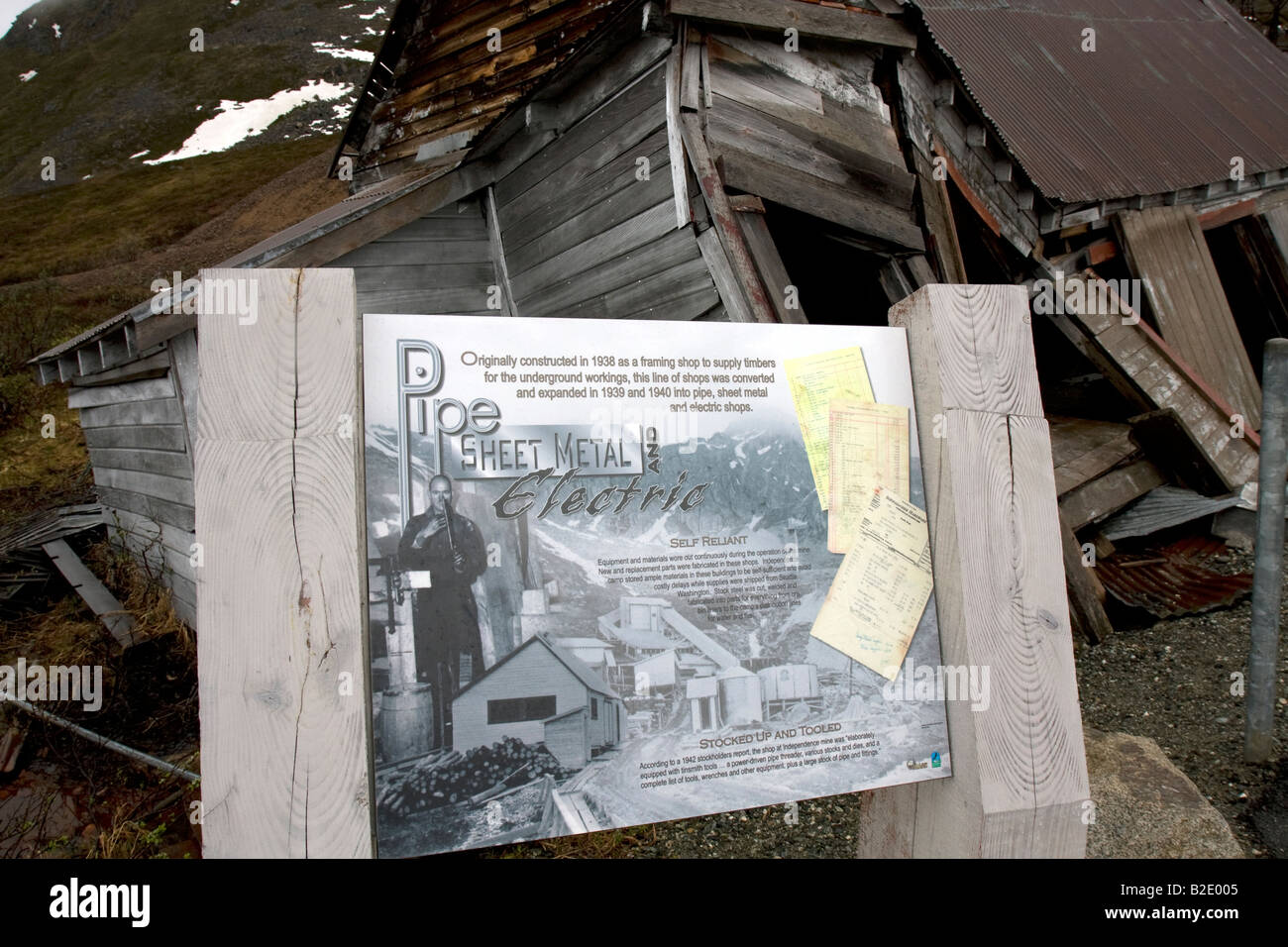 Abandoned Independence mine at Hatcher pass, Alaska, USA Stock Photo ...