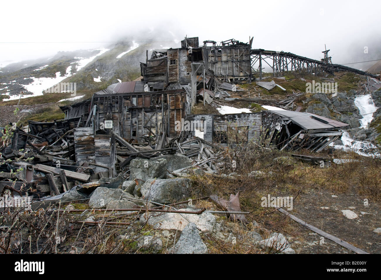 Abandoned Independence mine at Hatcher pass, Alaska, USA Stock Photo ...