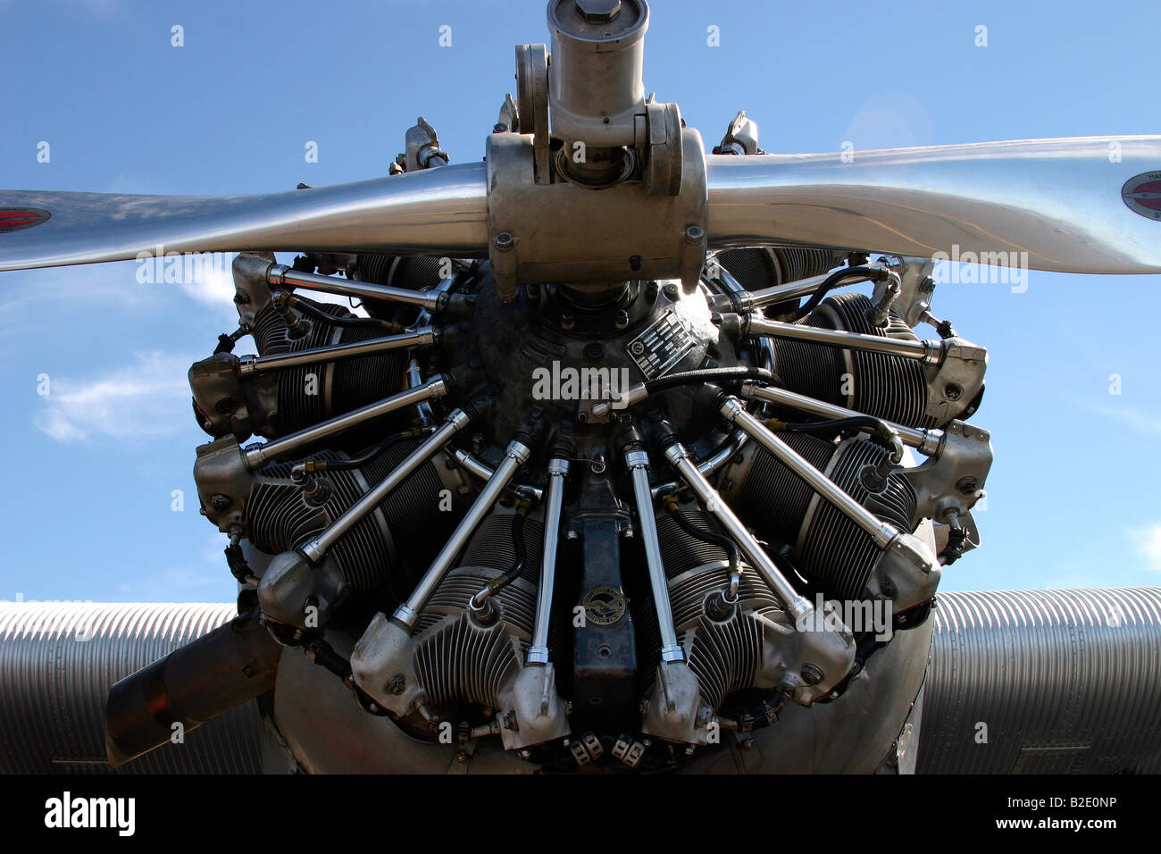 Classic Ford tri-engine rotary design aircraft Stock Photo - Alamy