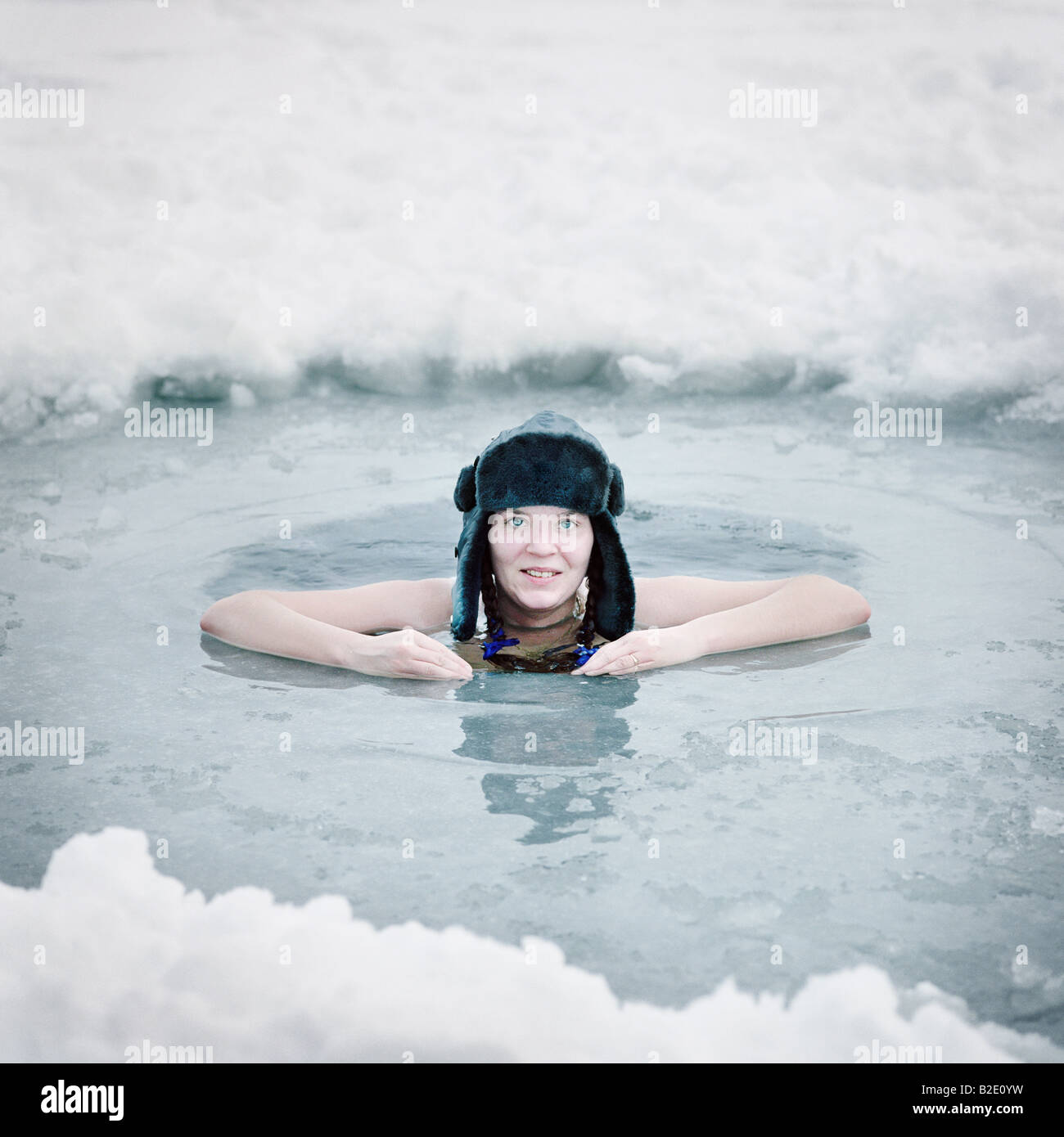 Ice pool challenge hi-res stock photography and images - Alamy