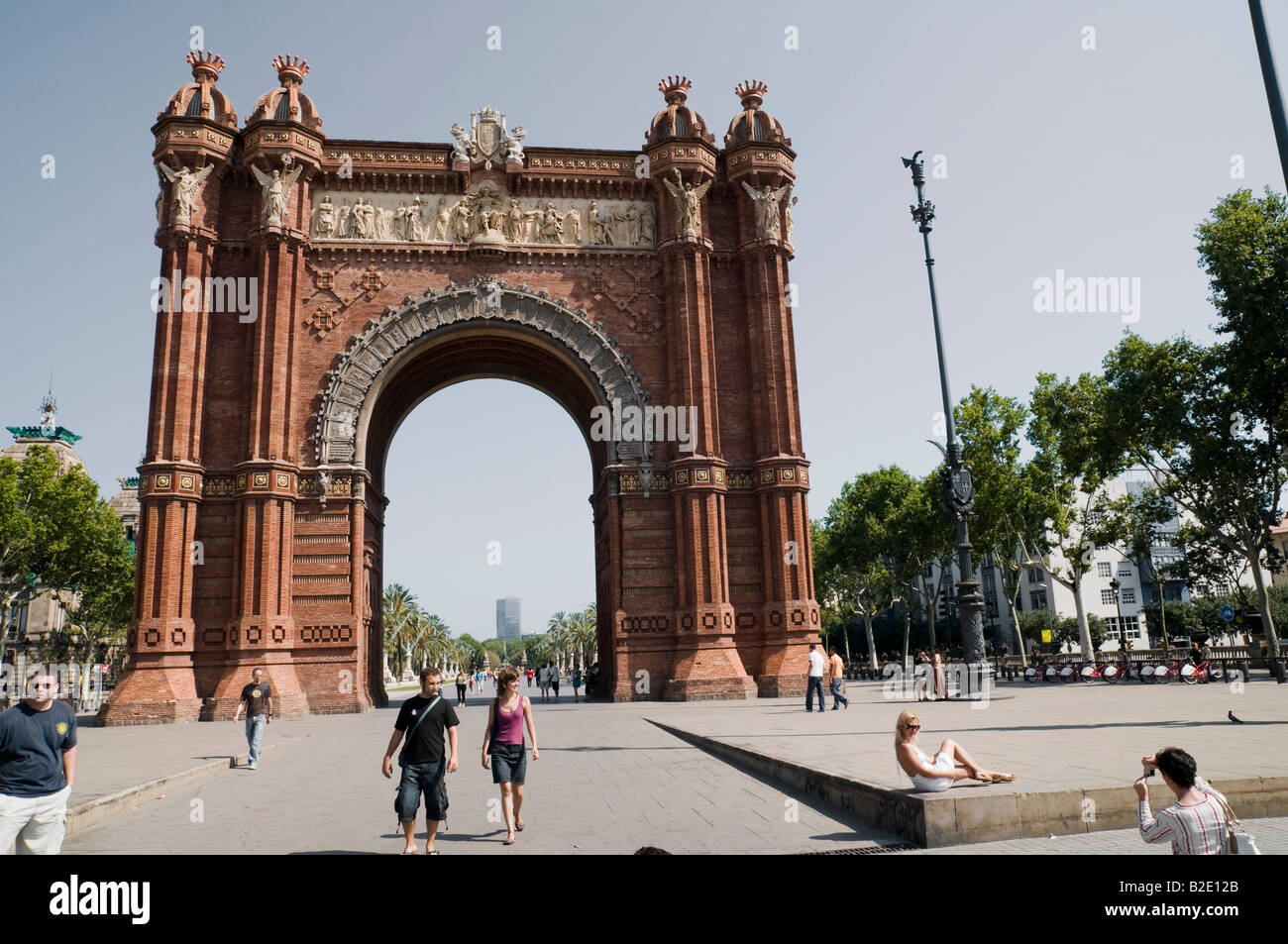 The Arc de Triomf. Barcelona Stock Photo - Alamy