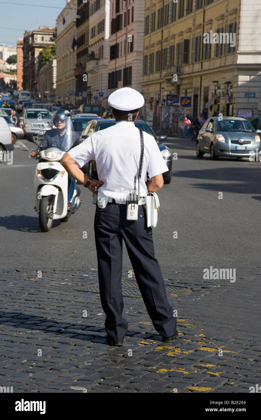 Traffic Policeman On Road