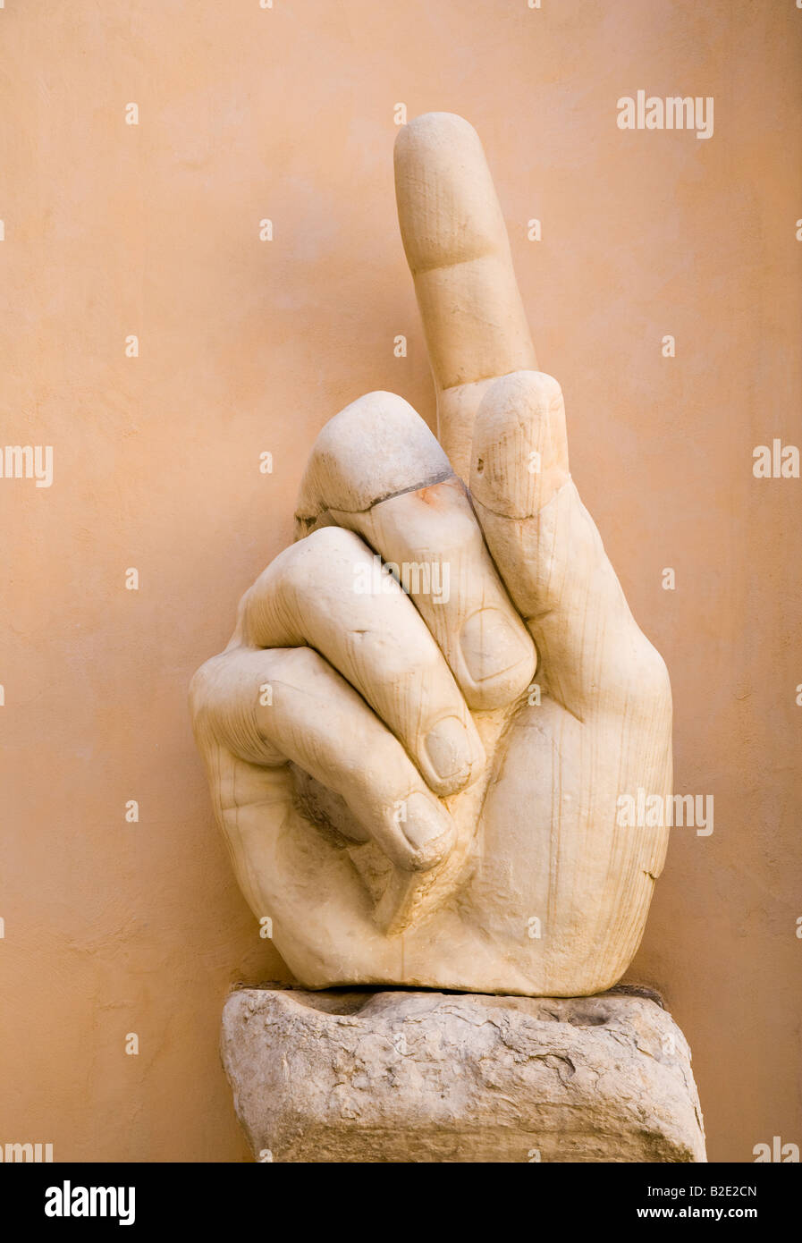 Hand from the statue of Constantine Capitoline Museum Rome Lazio Italy ...