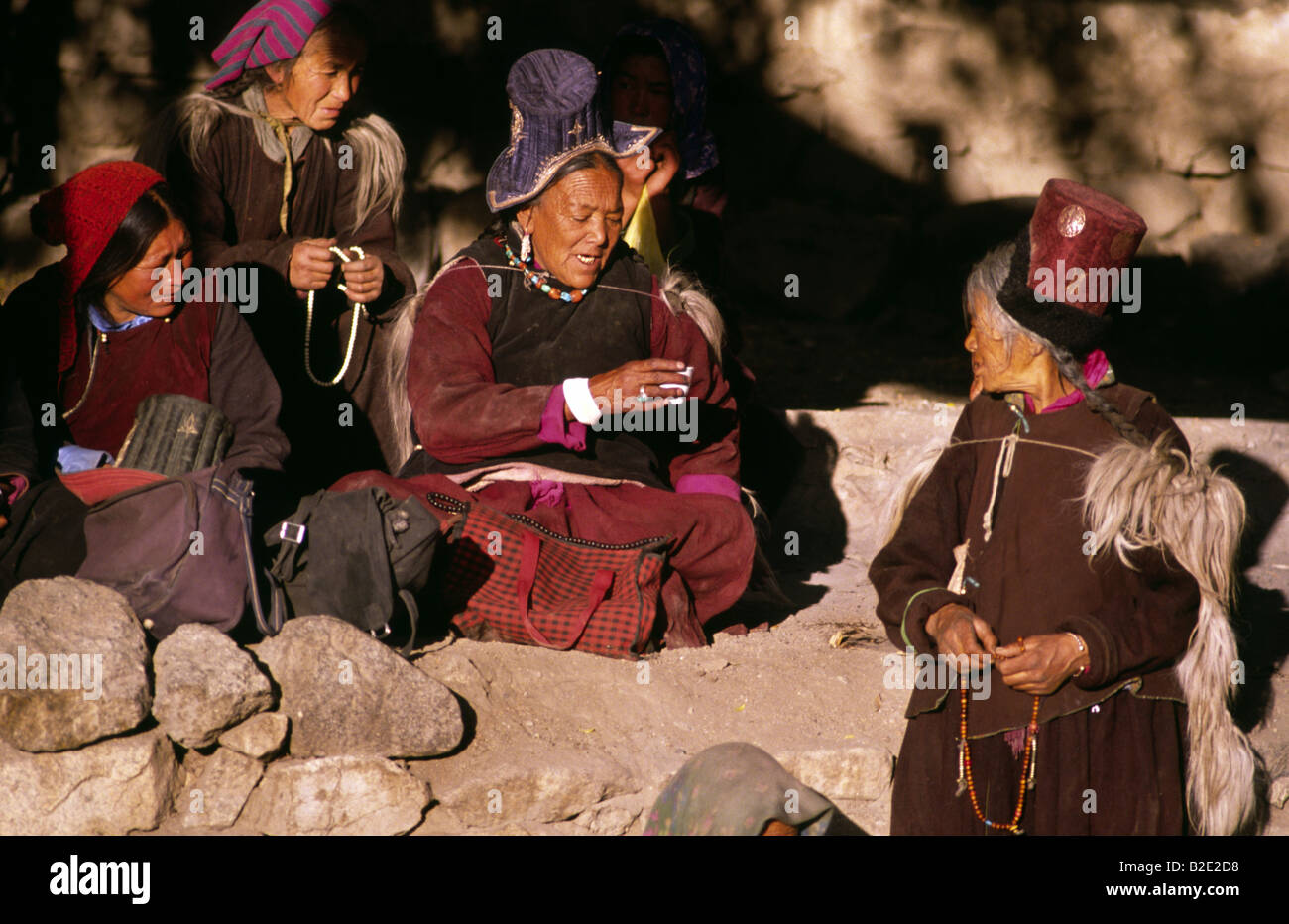 Ladakhi women. Leh, Ladakh, India Stock Photo - Alamy