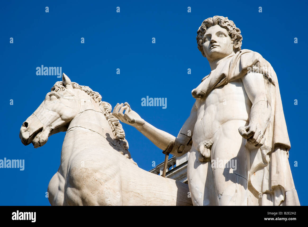 Dioscuri statue Capitoline Hill Rome Lazio Italy Stock Photo - Alamy