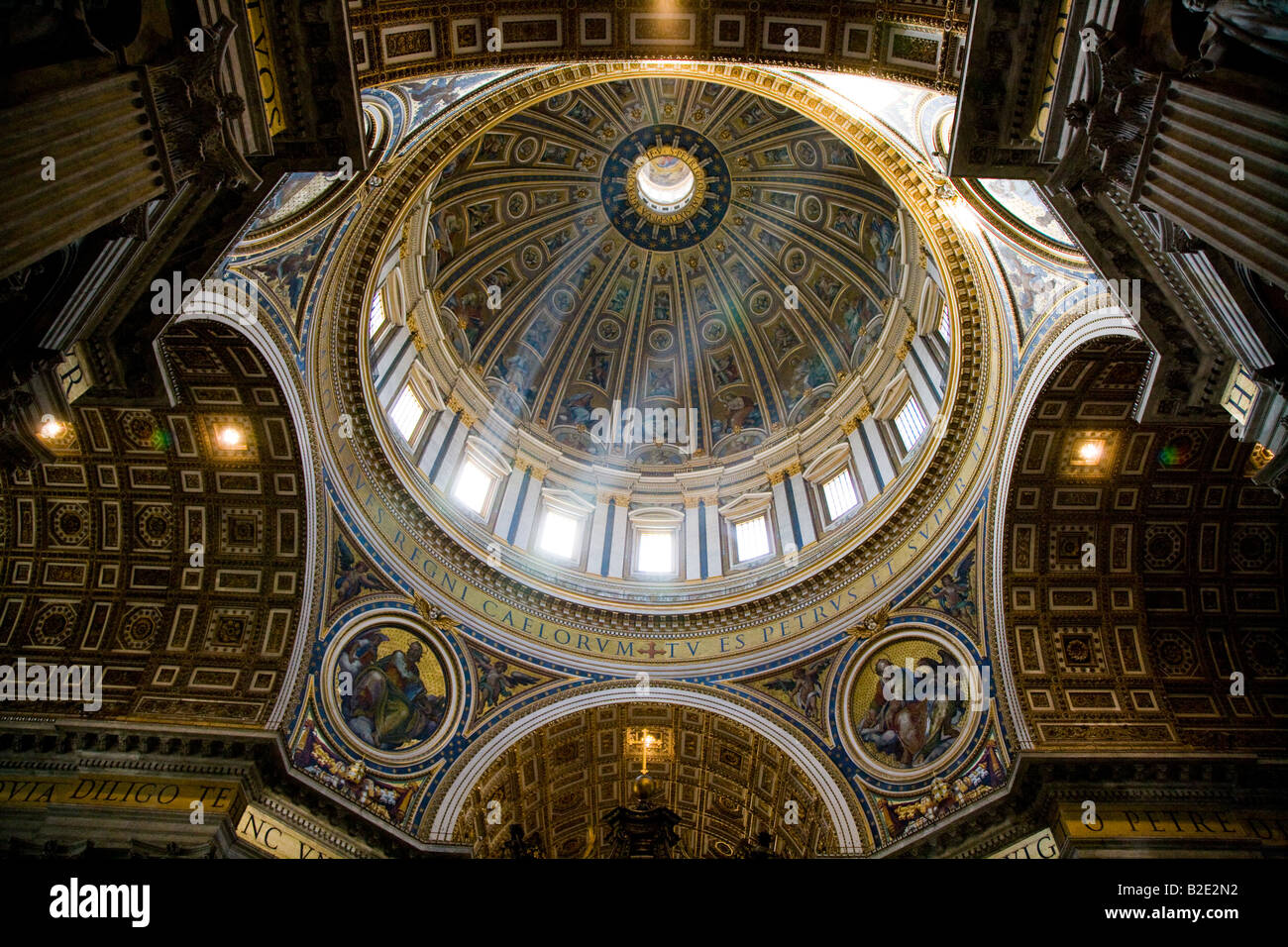 Roof of St Peters Basilica Vatican City Italy Stock Photo - Alamy