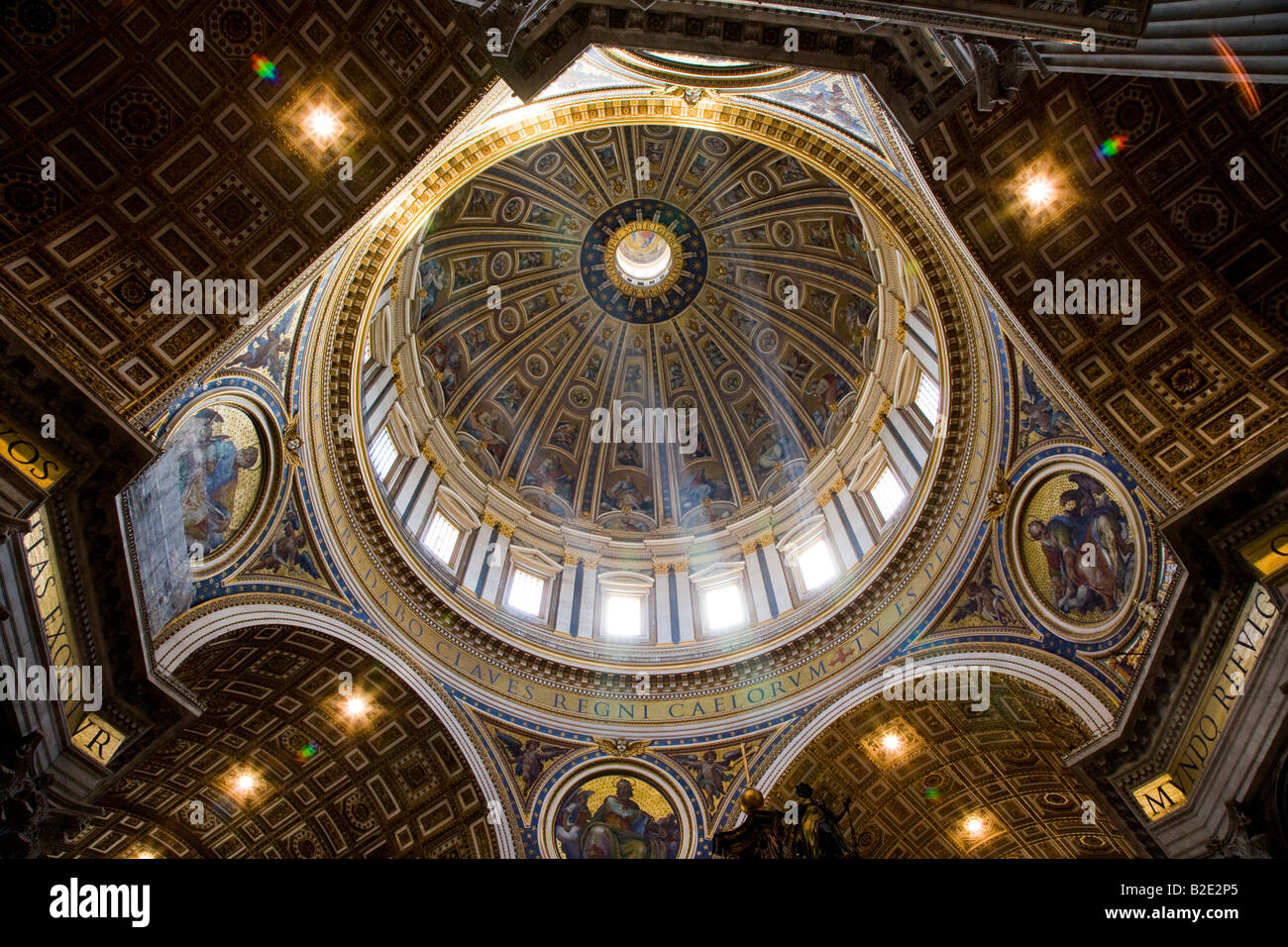 Roof of St Peters Basilica Vatican City Italy Stock Photo - Alamy