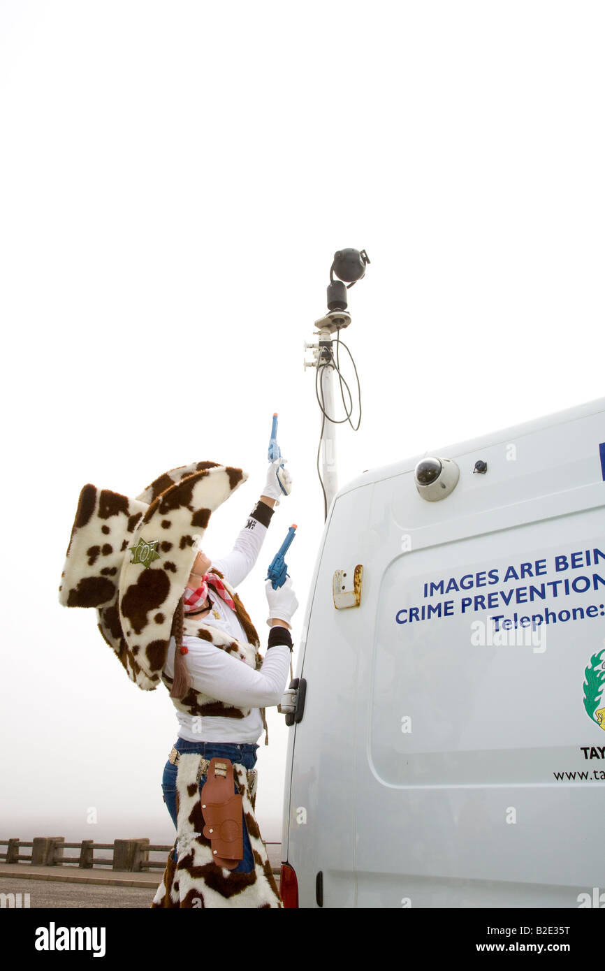 Woman stilt cowboy costume furry hi-res stock photography and images ...