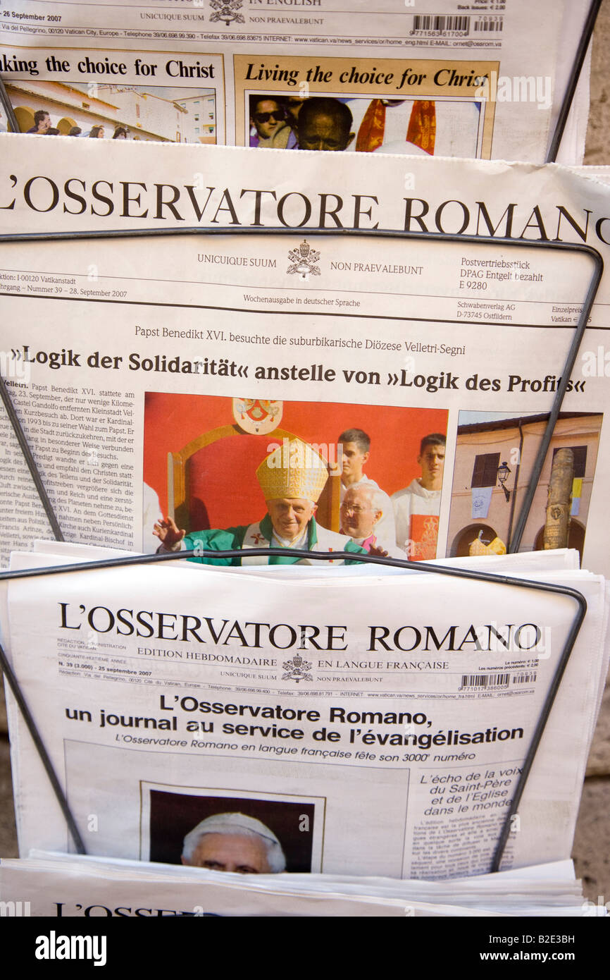 Catholic newspapers featuring Pope Benedict St Peter s Vatican City ...