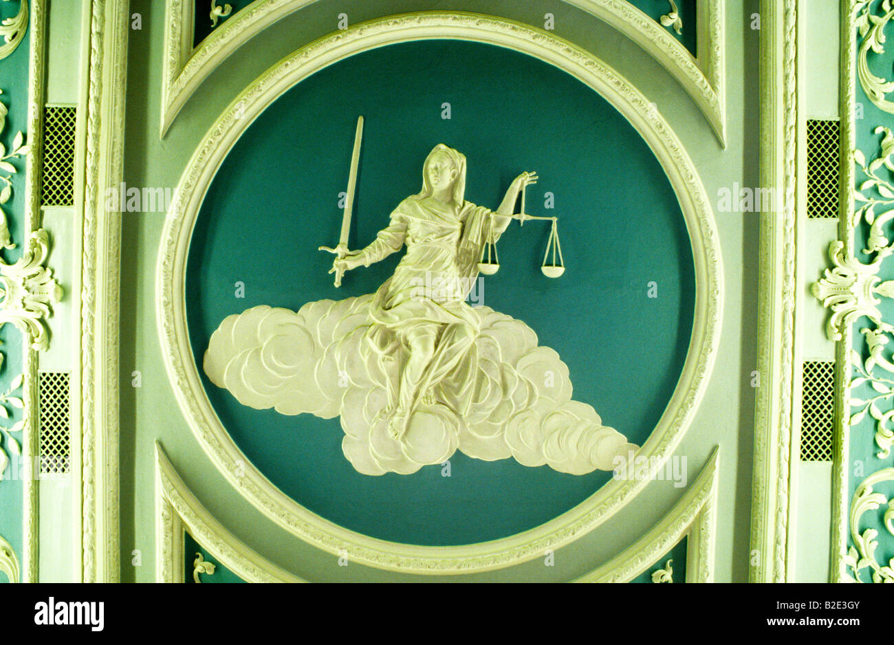 Scales of Justice Beverley Guildhall Courtroom Ceiling wedgewood figure ...
