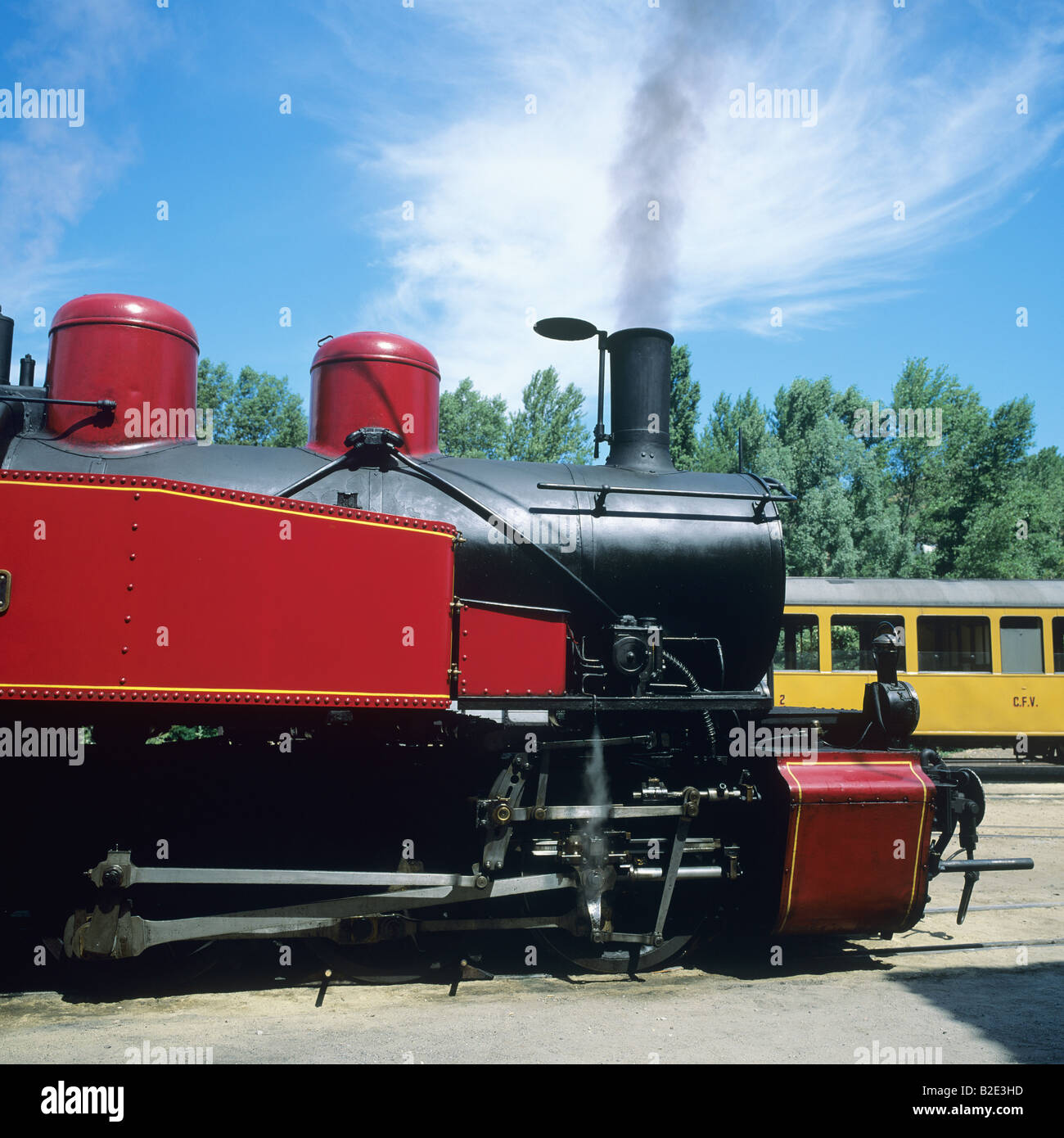 Mallet 030+030 413 steam engine of chemin de fer du Vivarais tourist ...
