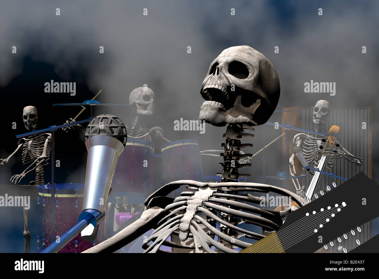 Skeleton microphone hi-res stock photography and images - Alamy