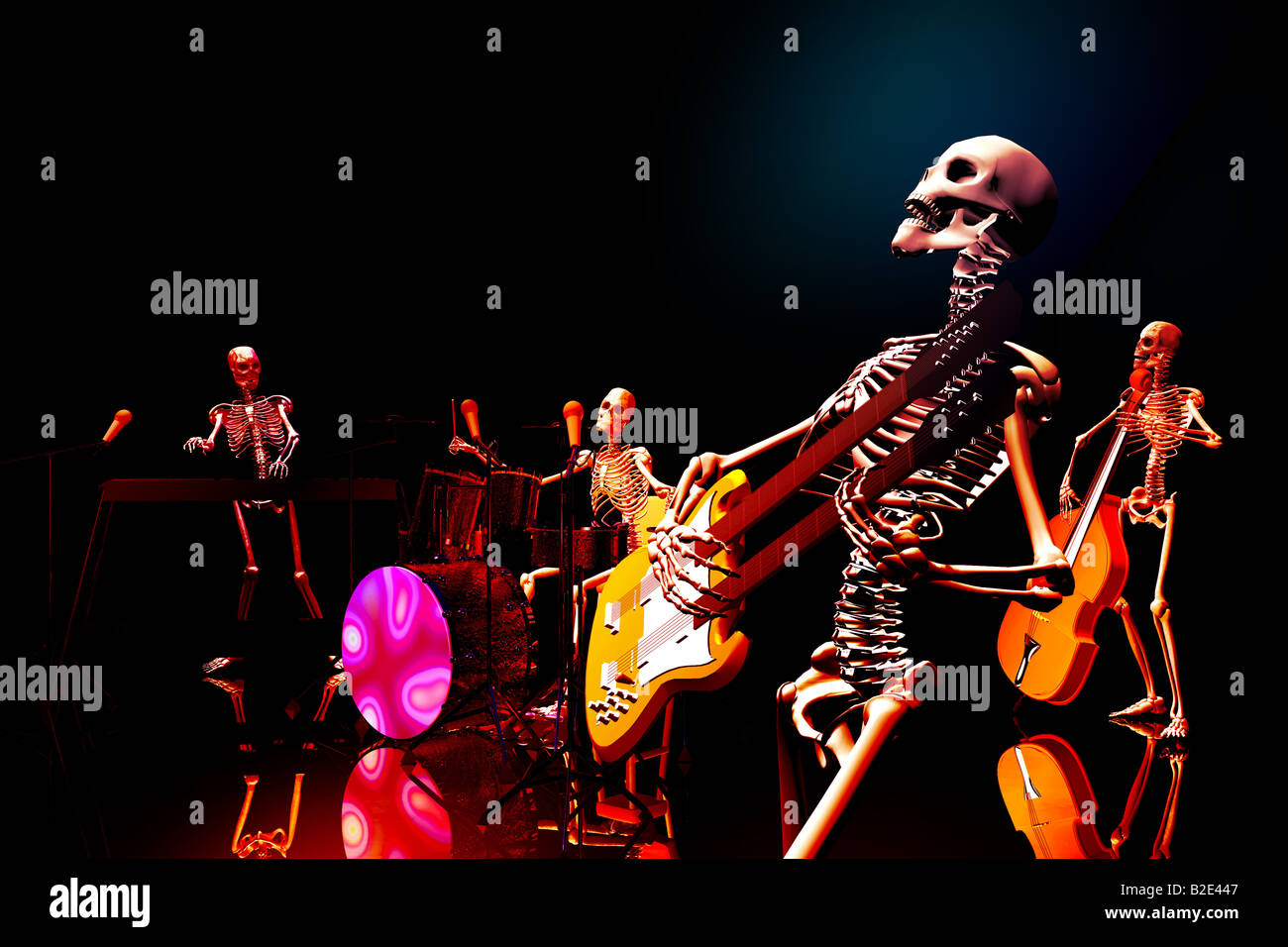 Skeleton Rock Band High Resolution Stock Photography and Images - Alamy