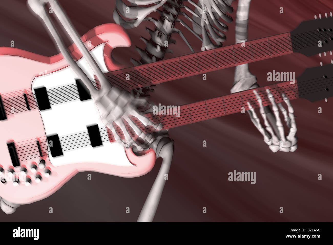 Skeleton guitarist hi-res stock photography and images - Alamy