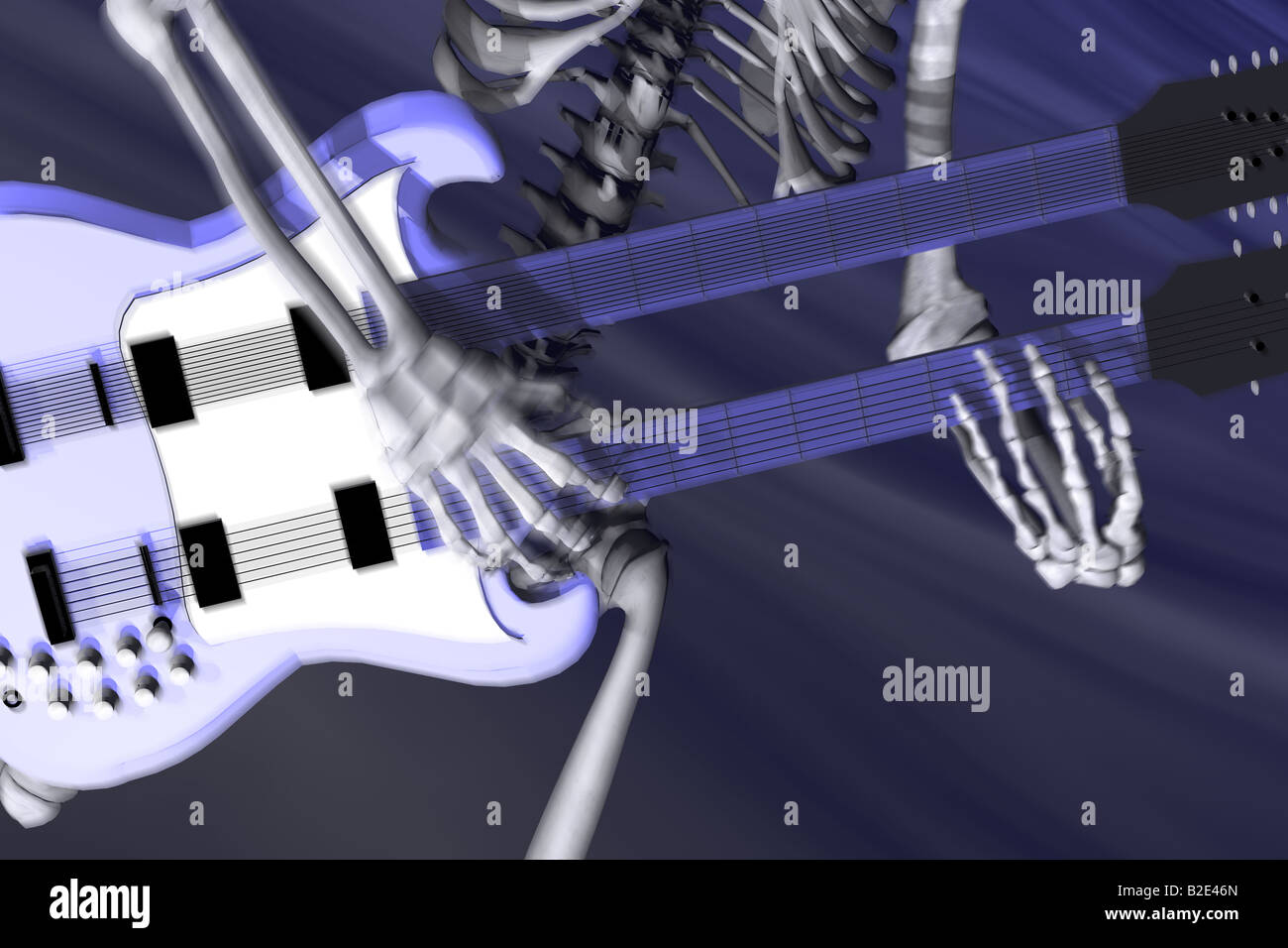 Skeleton playing guitar hi-res stock photography and images - Alamy