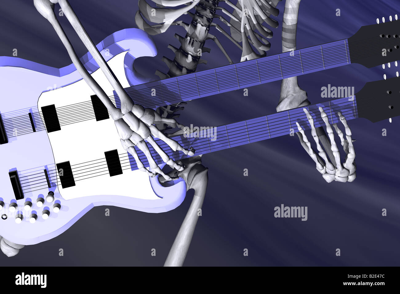 Skeleton guitarist hi-res stock photography and images - Alamy