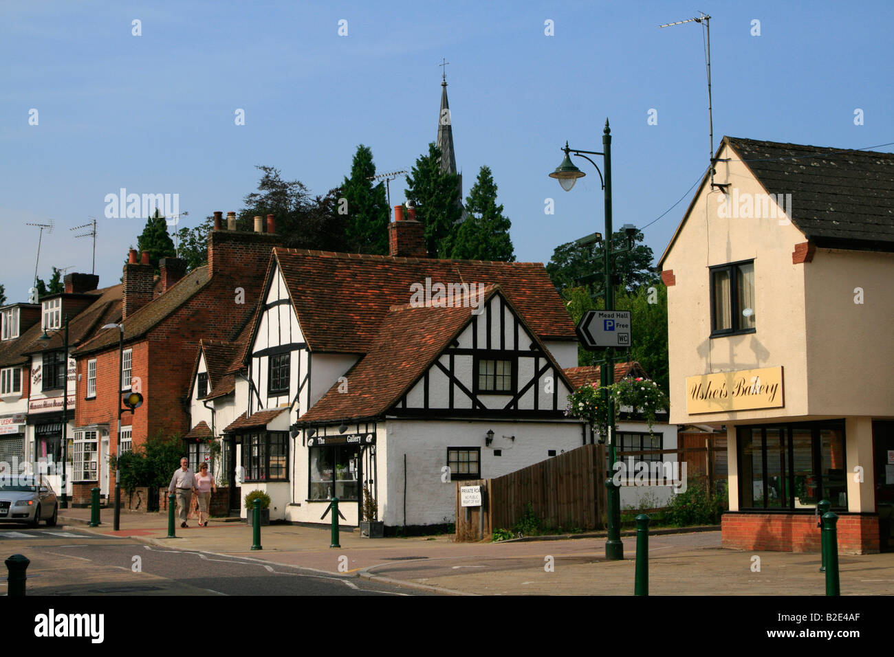 Wheathampstead village centre within the City and District of St Albans ...