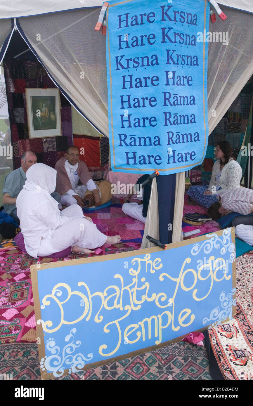 Bhakti Yoga Temple at the Rise Festival, London Stock Photo - Alamy