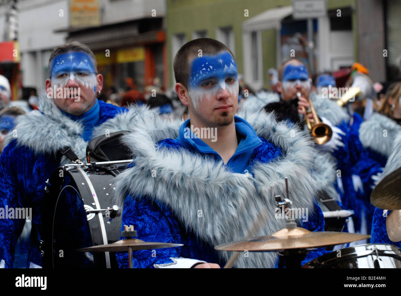 Scenes from carnival parade in Germany Stock Photo - Alamy