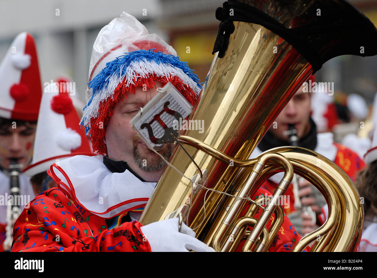 Scenes from carnival parade in Germany Stock Photo - Alamy