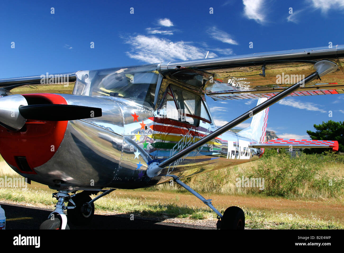 small shiny airplane Stock Photo - Alamy