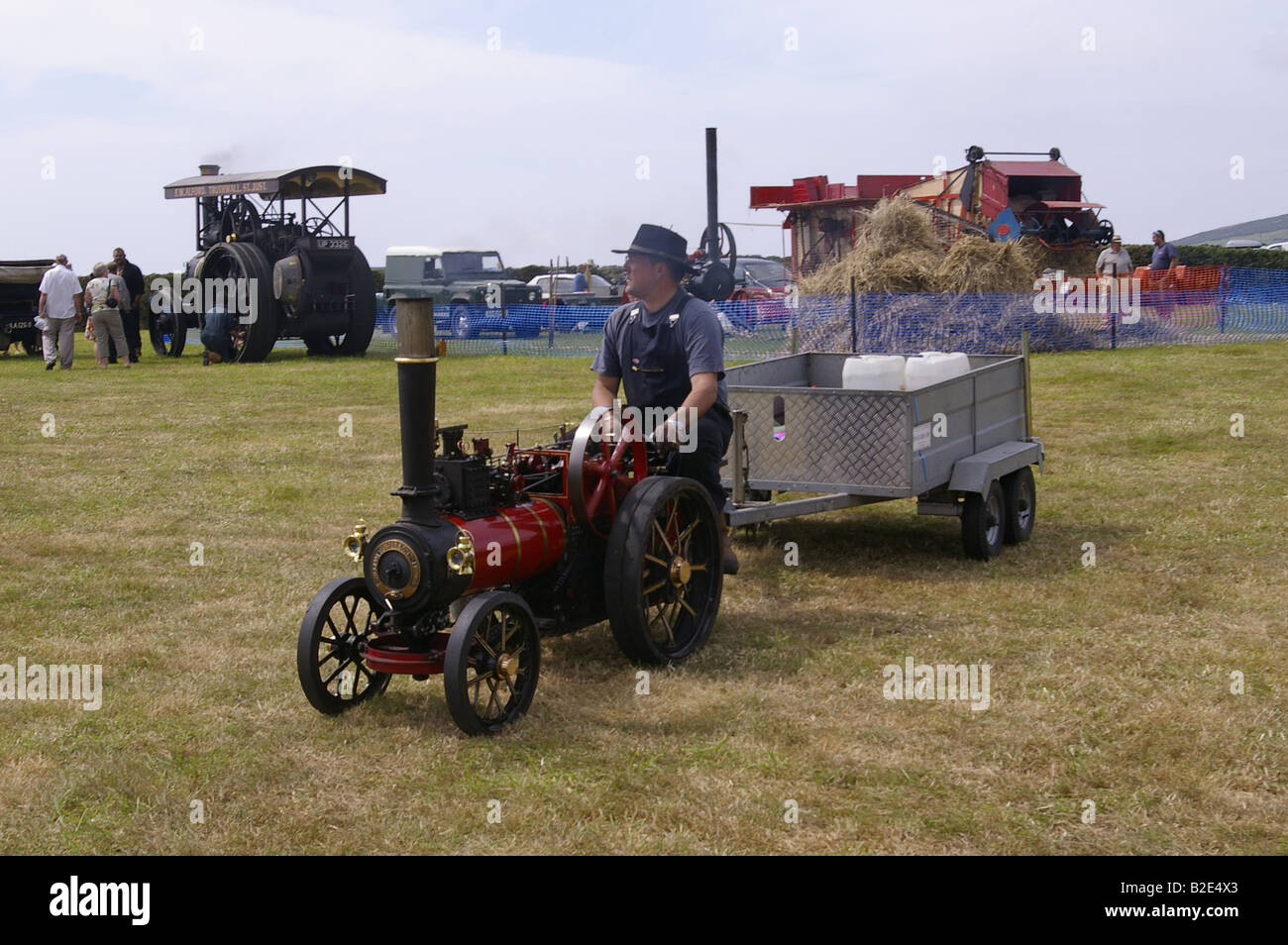 Miniature traction engine Stock Photo - Alamy