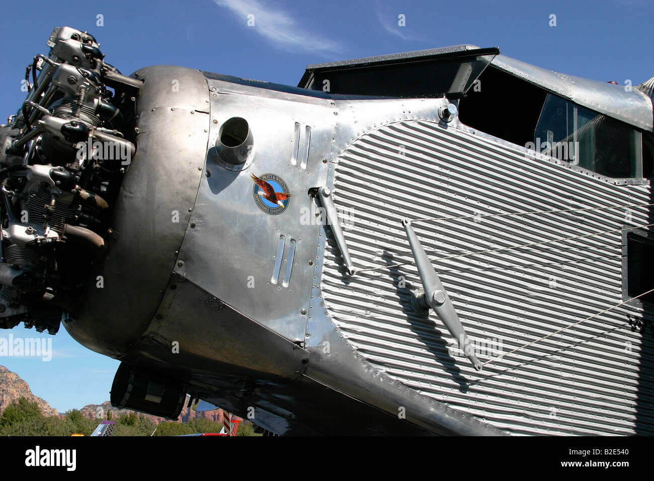 Ford tri-engine airplane Stock Photo - Alamy