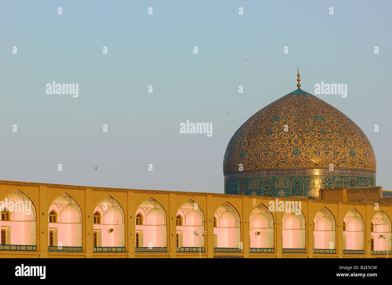 Dome of Sheikh Lotf Allah Mosque Isfahan Iran Stock Photo - Alamy