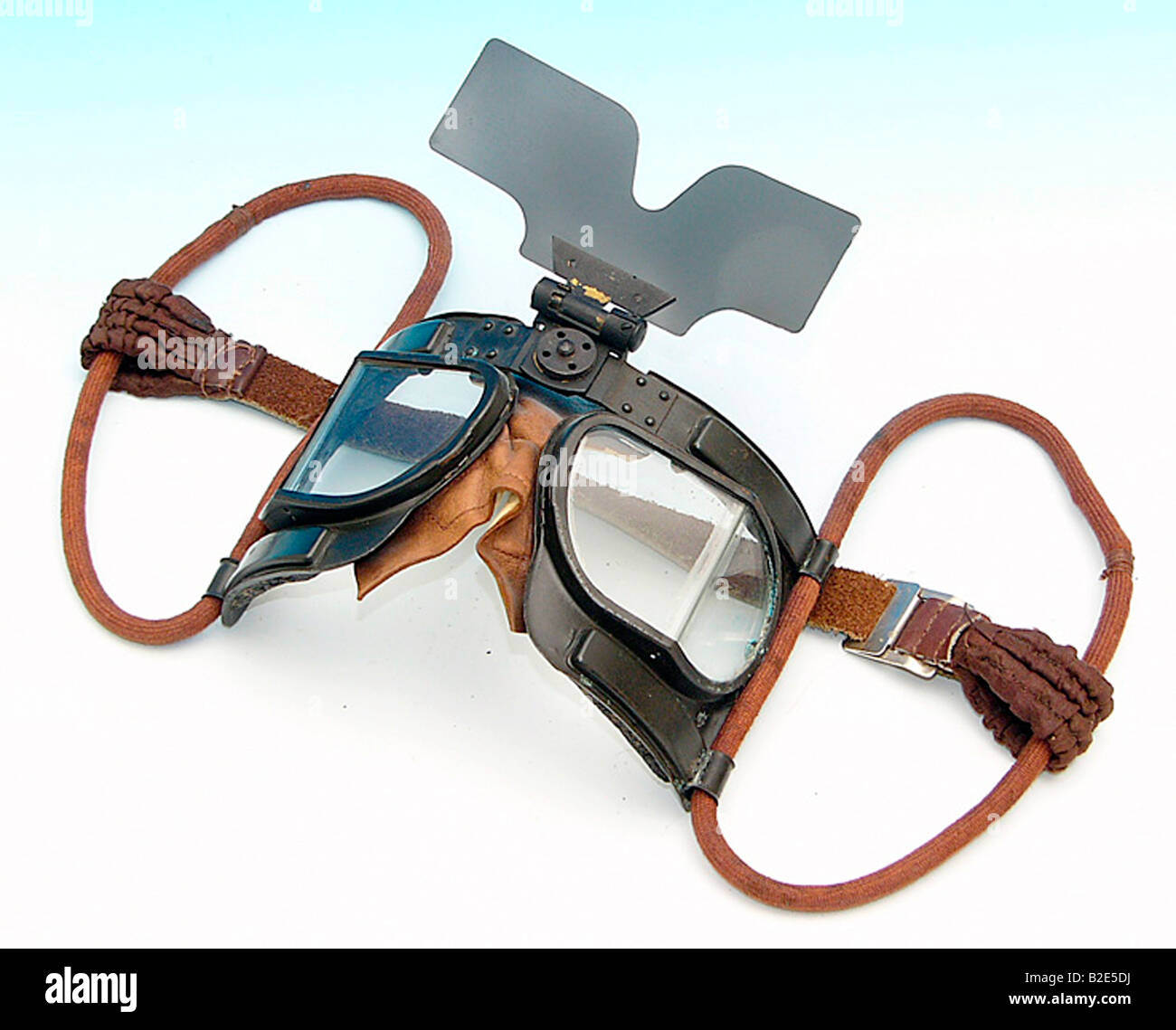 WW2 RAF goggles mk 1V with flip shield Stock Photo - Alamy