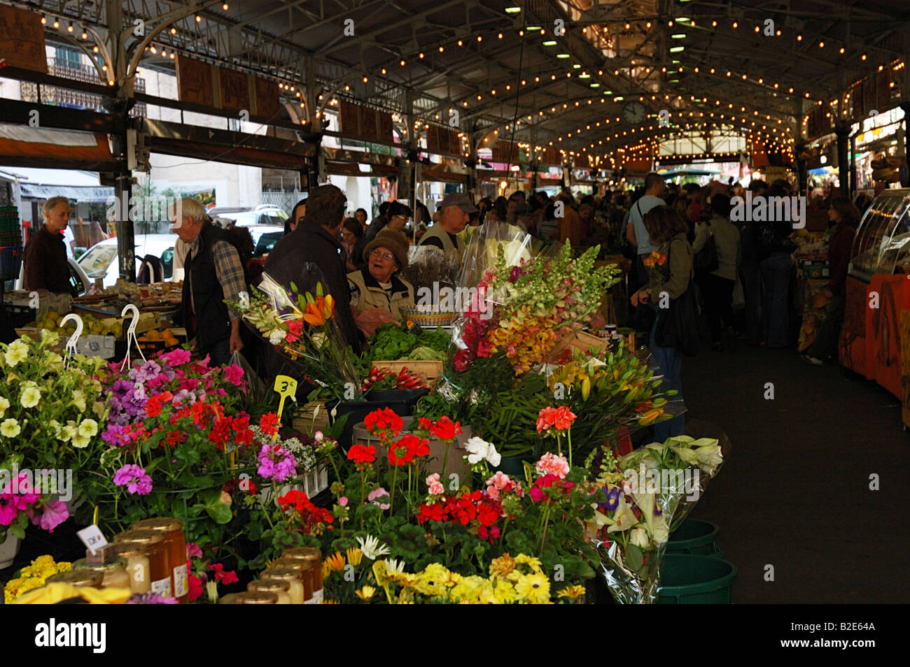 Street Market, Antibes, France Stock Photo - Alamy