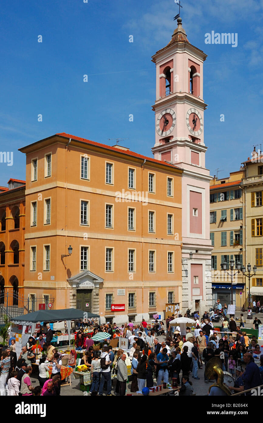 View of Place Rossetti, Nice, France Stock Photo - Alamy