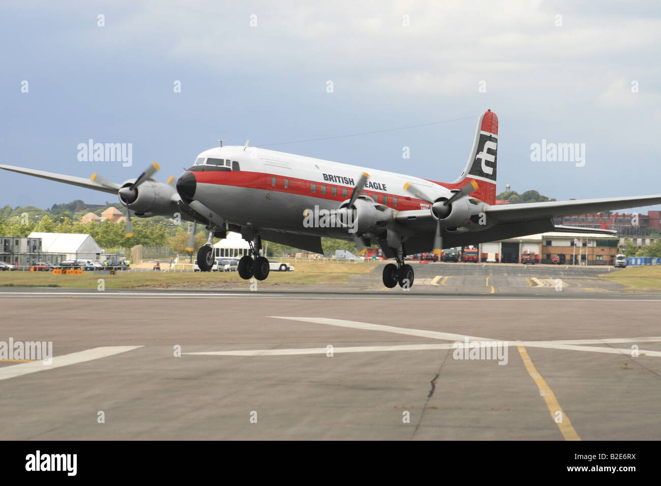 BRITISH EAGLE DC-6 Stock Photo - Alamy