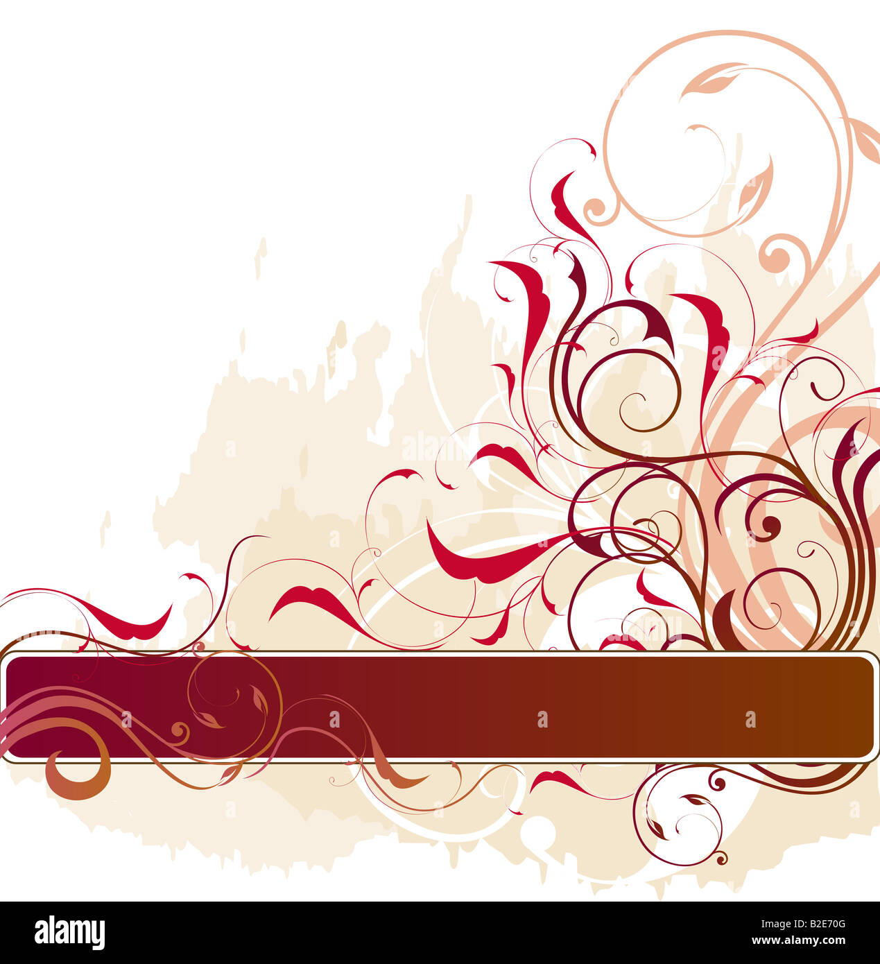 illustration drawing of floral background Stock Photo - Alamy