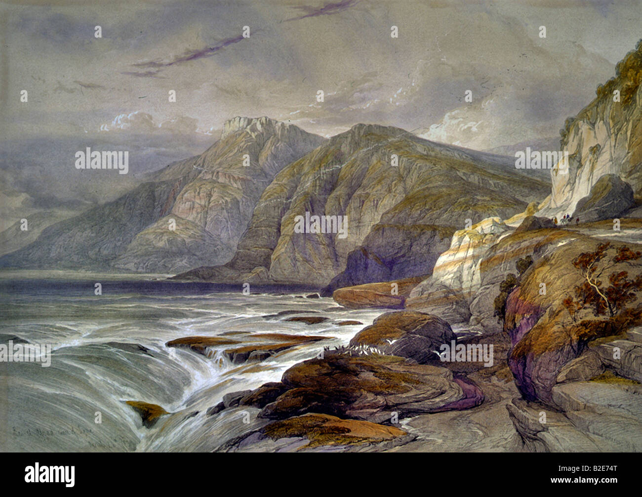 Ras el Abiad coast of Syria, 1839 Stock Photo - Alamy