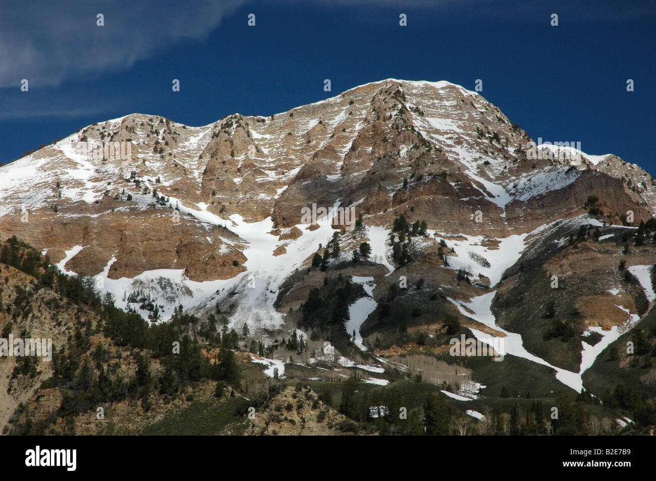 mountain snow on south willow peak in tooele utah Stock Photo - Alamy