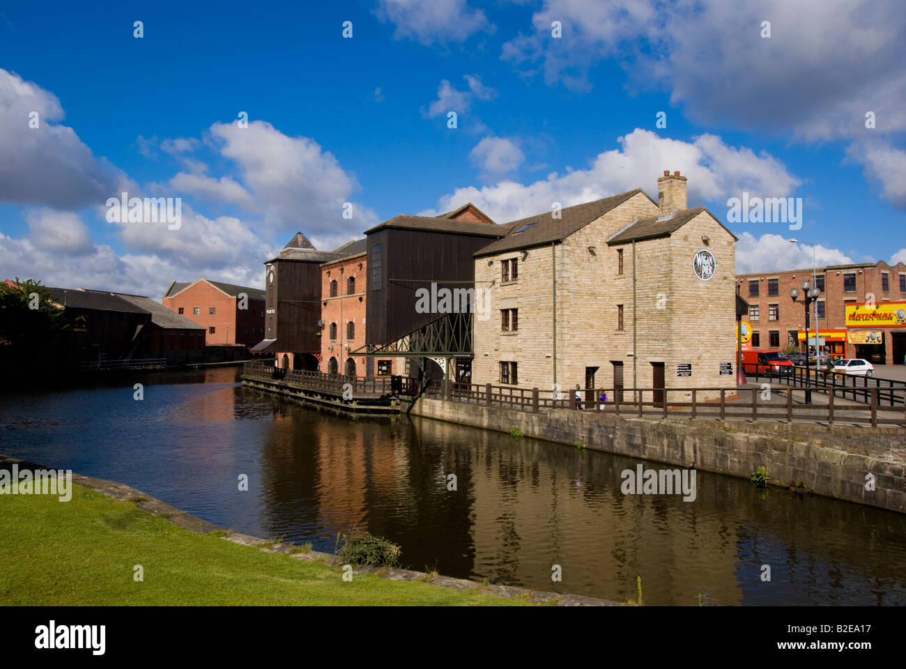 Residential buildings at waterfront Wigan England Stock Photo - Alamy