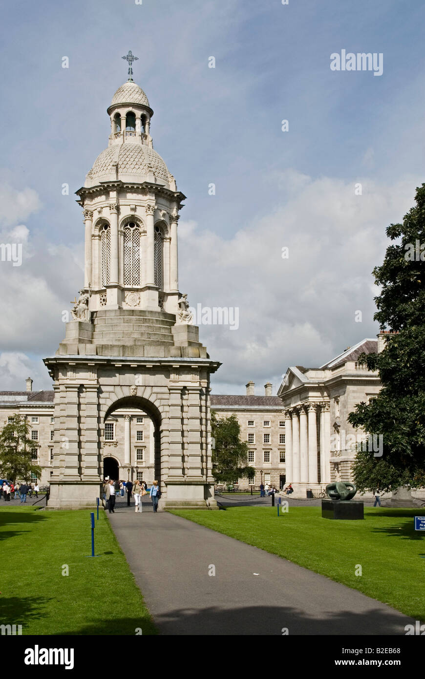 Students in campus Trinity College Dublin Ireland Stock Photo - Alamy