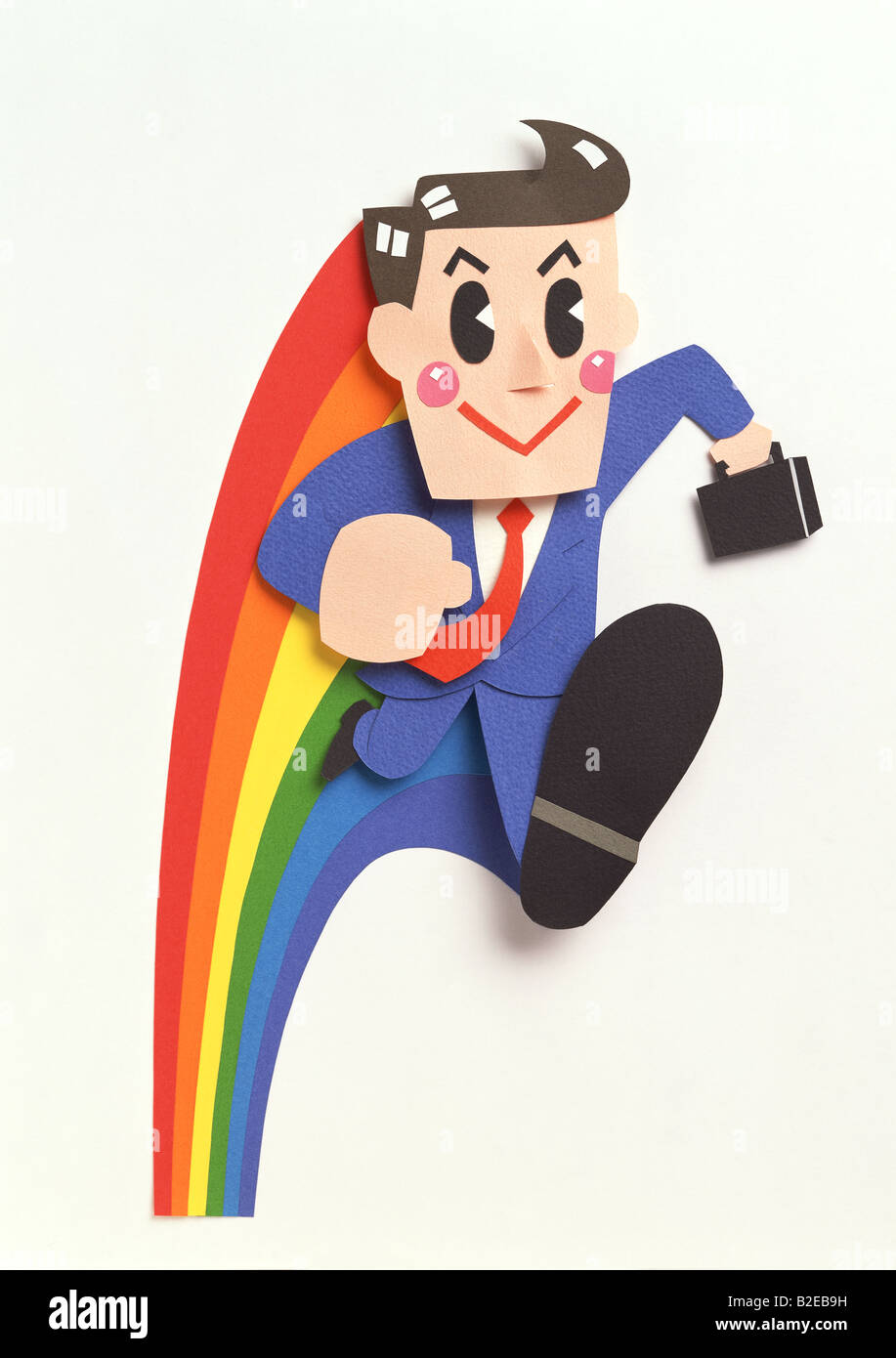 Cartoon rushing man hi-res stock photography and images - Alamy