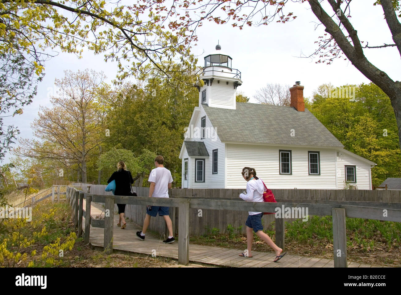 Mission Point Light a lighthouse located at the end of Old Mission ...