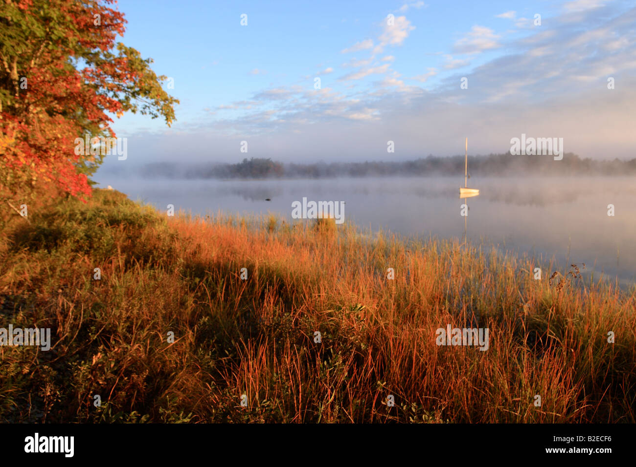 ponhook lake late fall scene nova scotia canada Stock Photo - Alamy