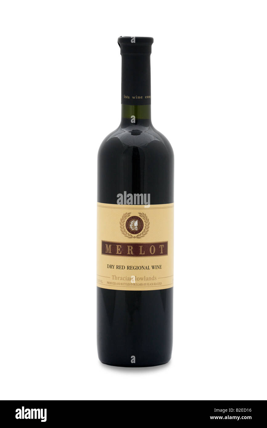 merlot thracian red wine lowlands bulgaria Stock Photo - Alamy