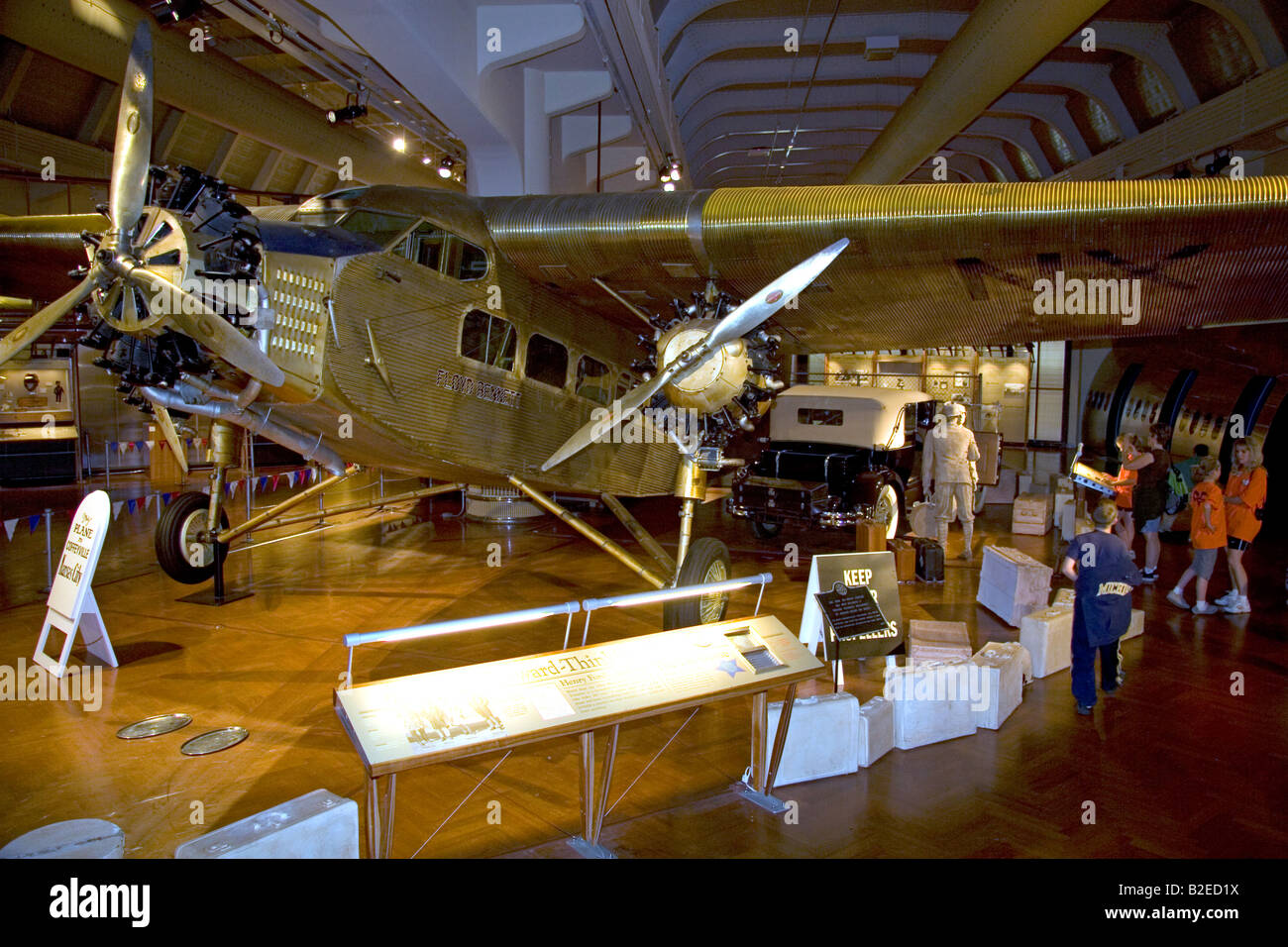 1928 Ford Trimotor airplane on display at The Henry Ford in Dearborn ...