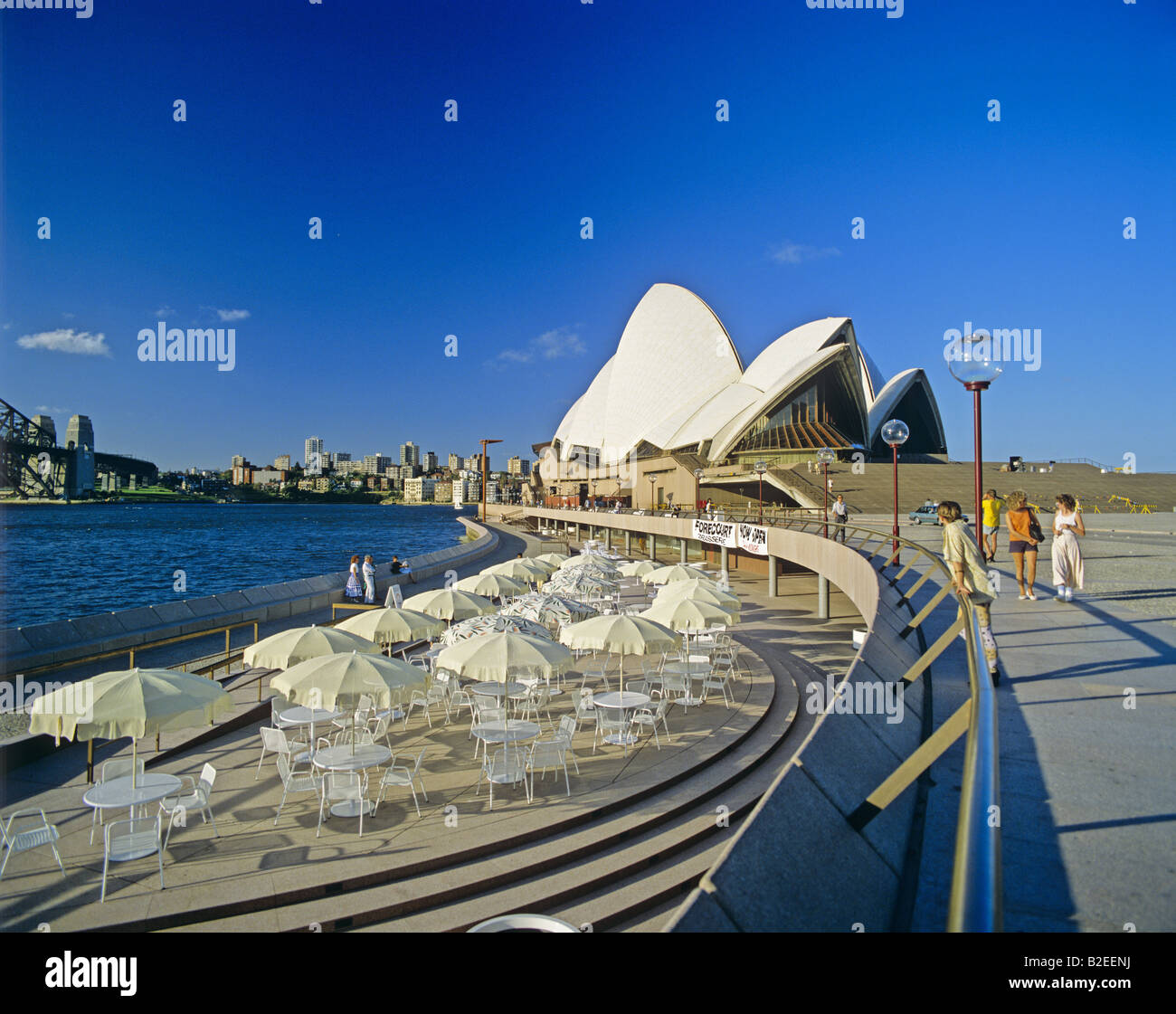 The Opera House and Terrace Cafe Sydney New South Wales Australia Stock ...