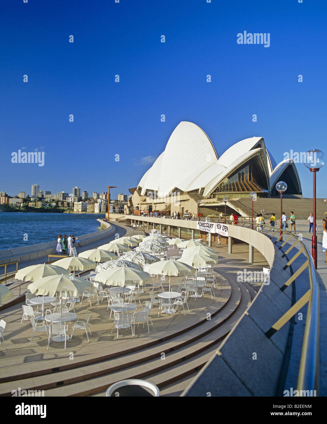 The Opera House and Terrace Cafe Sydney New South Wales Australia Stock ...