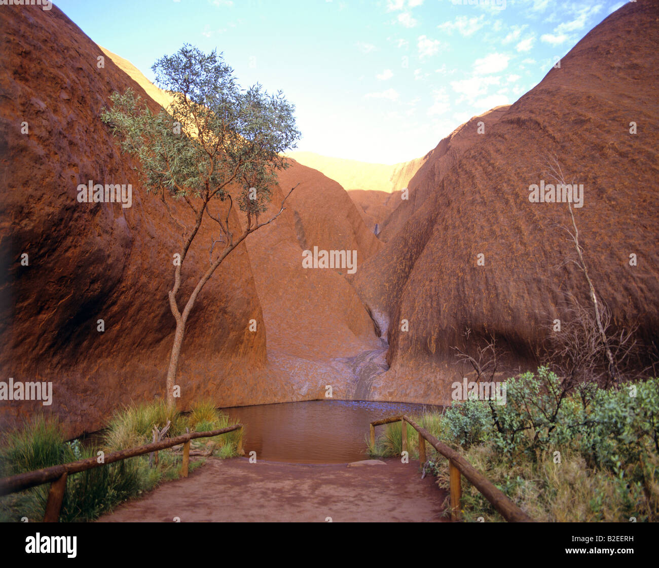Ayers Rock Maggie's springs Northern Territory Australia Stock Photo ...